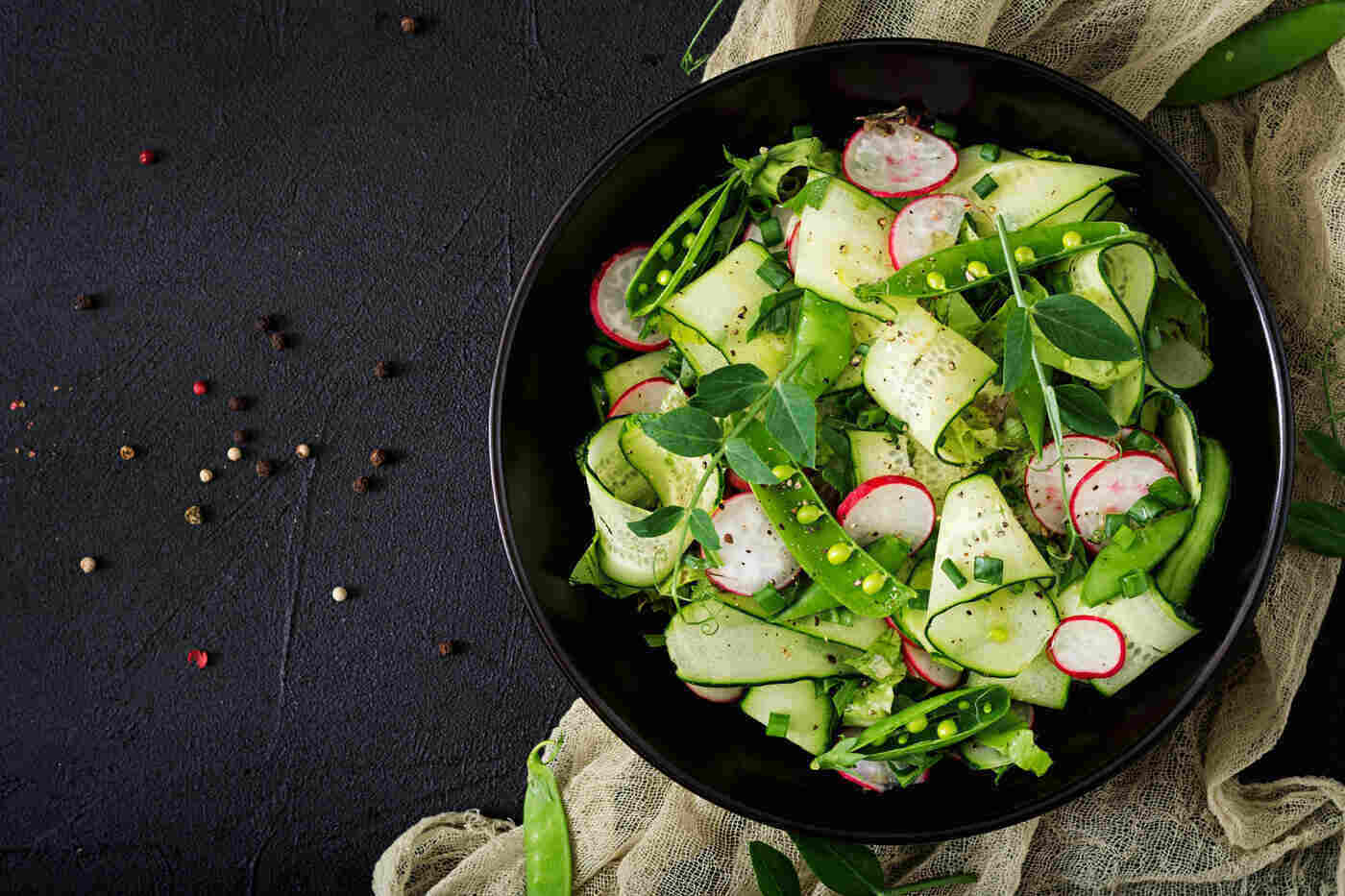 Spring Pea Salad with Radish, Mint and Buttermilk - Table Matters